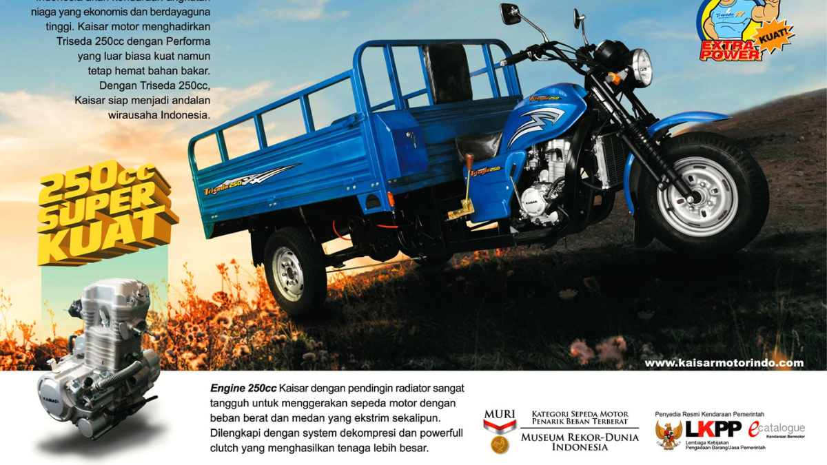 10 Rekomendasi Motor Roda Tiga untuk Bisnis Kualitas Terbaik - IndoTimes