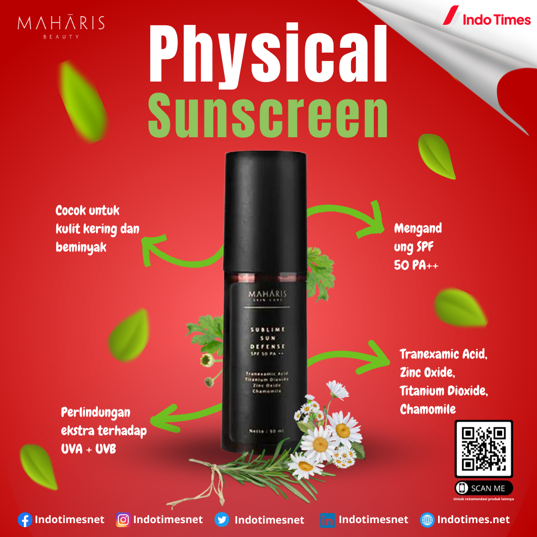 10 Rekomendasi Physical Sunscreen Terbaik Untuk Melindungi Kulit ...