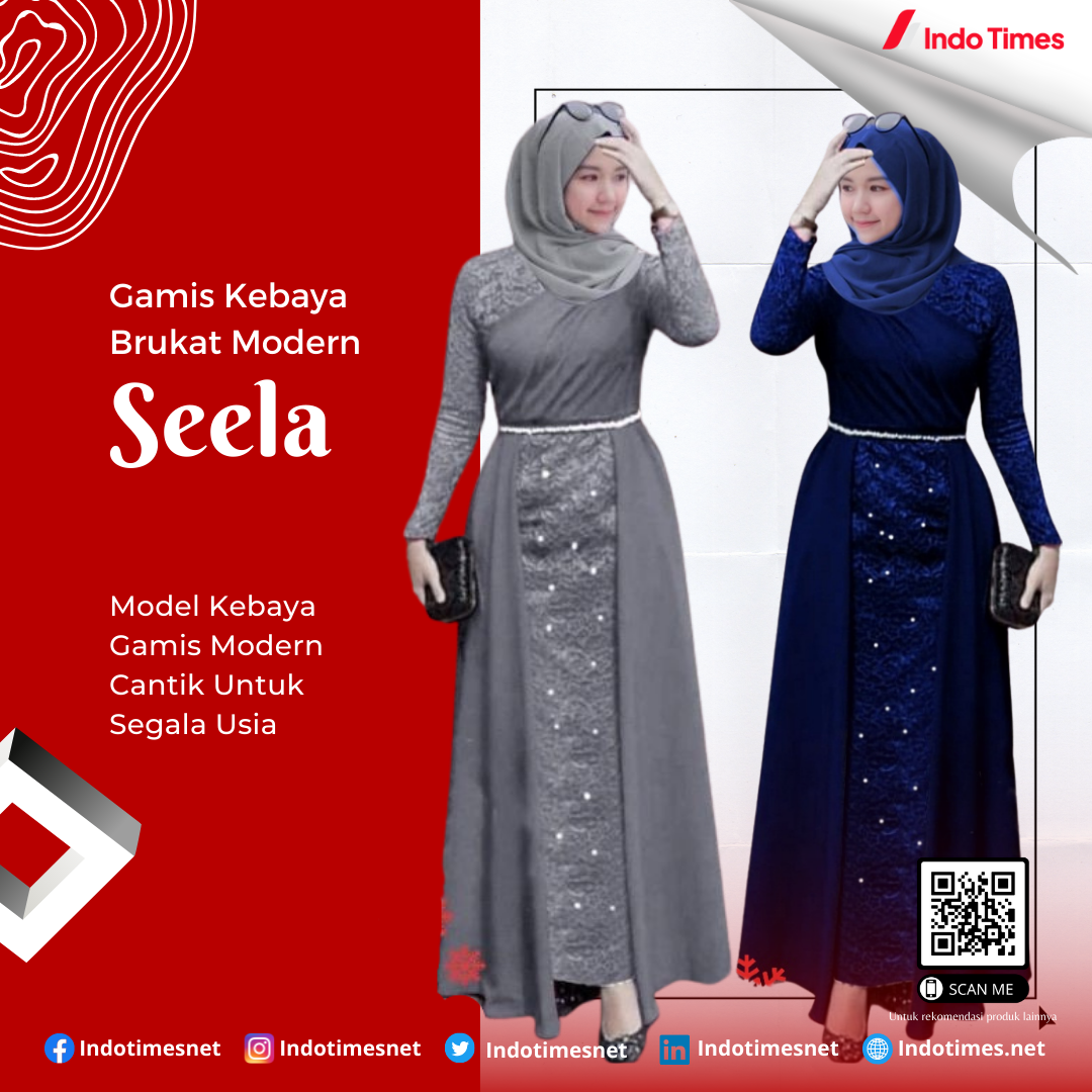 10 Model Kebaya Gamis Modern Cantik Untuk Segala Usia - IndoTimes