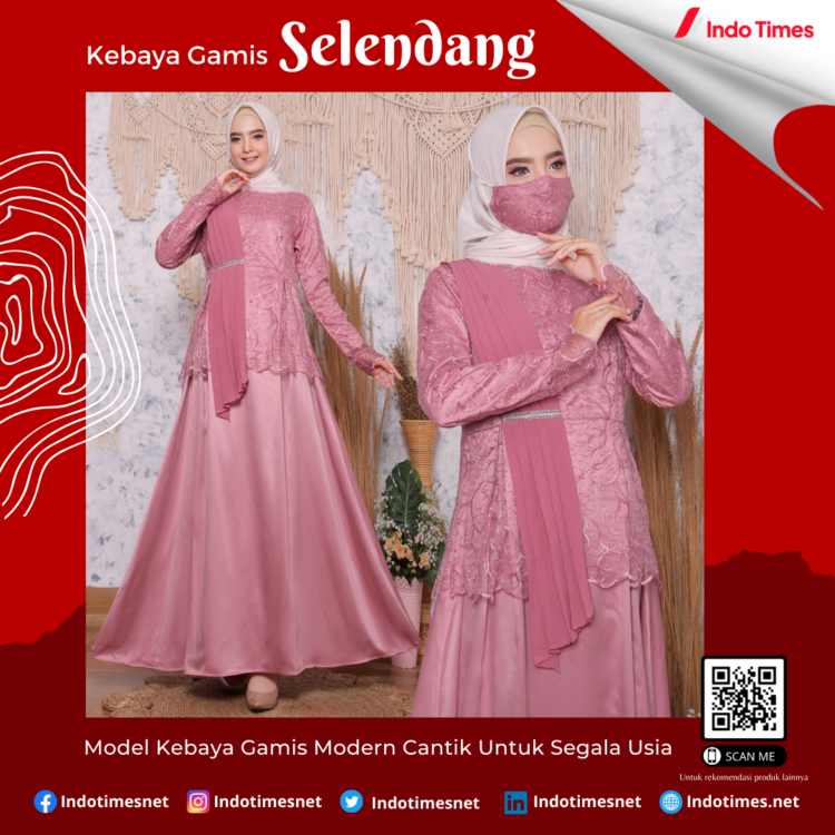10 Model Kebaya Gamis Modern Cantik Untuk Segala Usia - IndoTimes