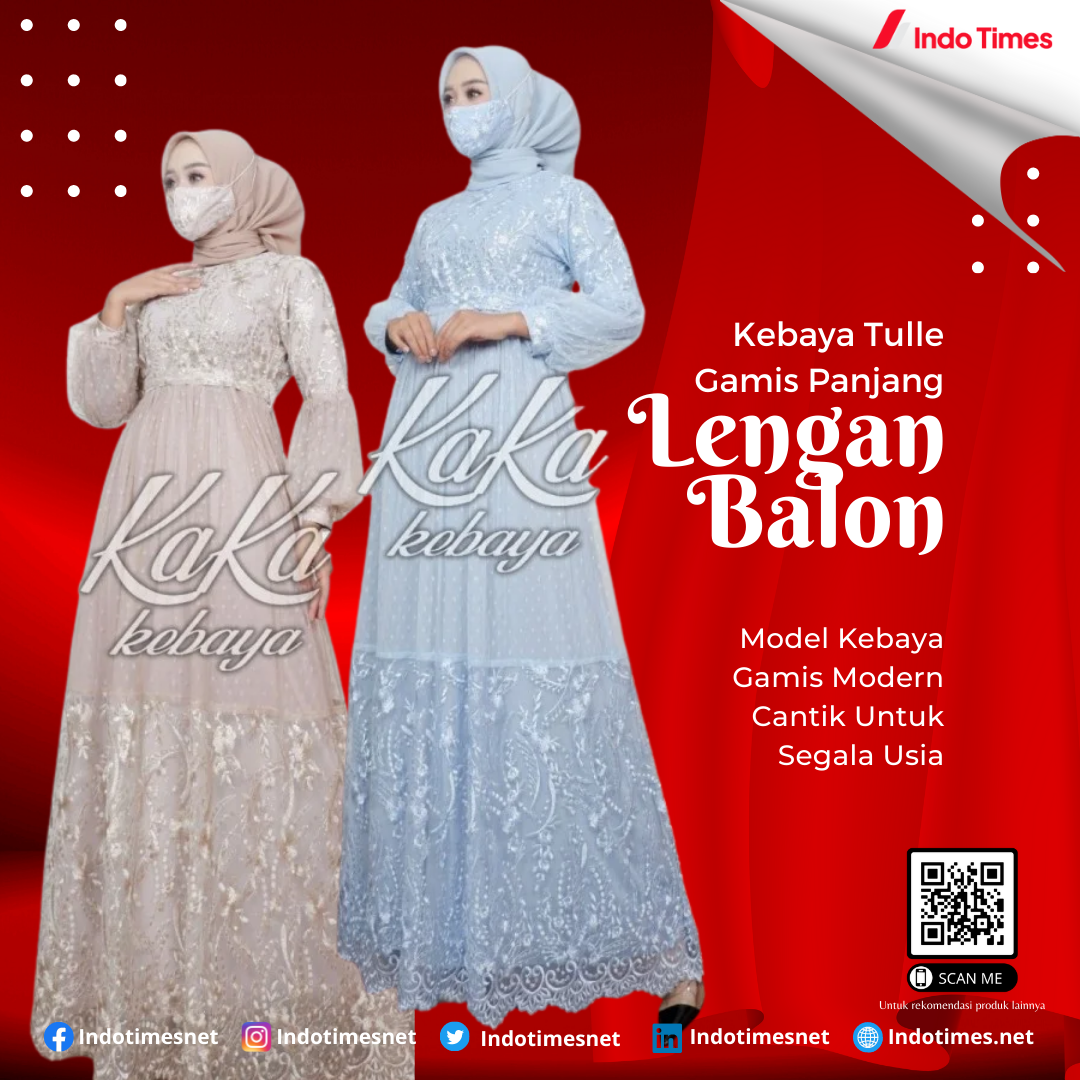 10 Model Kebaya Gamis Modern Cantik Untuk Segala Usia - IndoTimes
