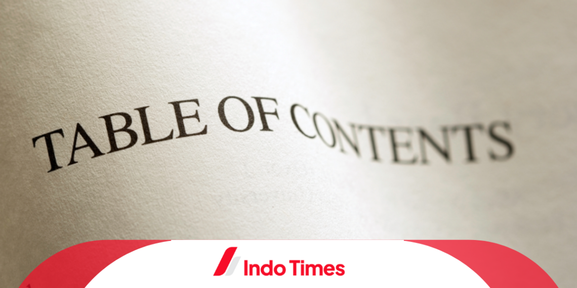 Susunan Contoh Daftar Isi Makalah dan Strukturnya, Jadikan Pedoman Agar ...