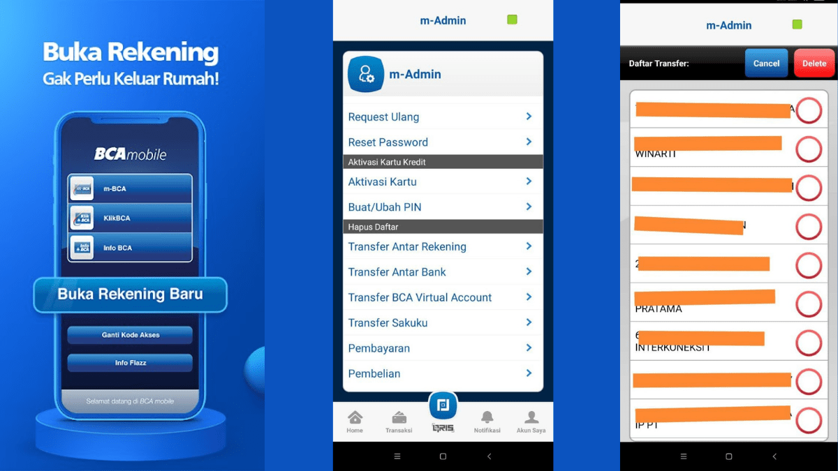 Cara Menghapus Rekening Daftar Transfer BCA Mudah - IndoTimes